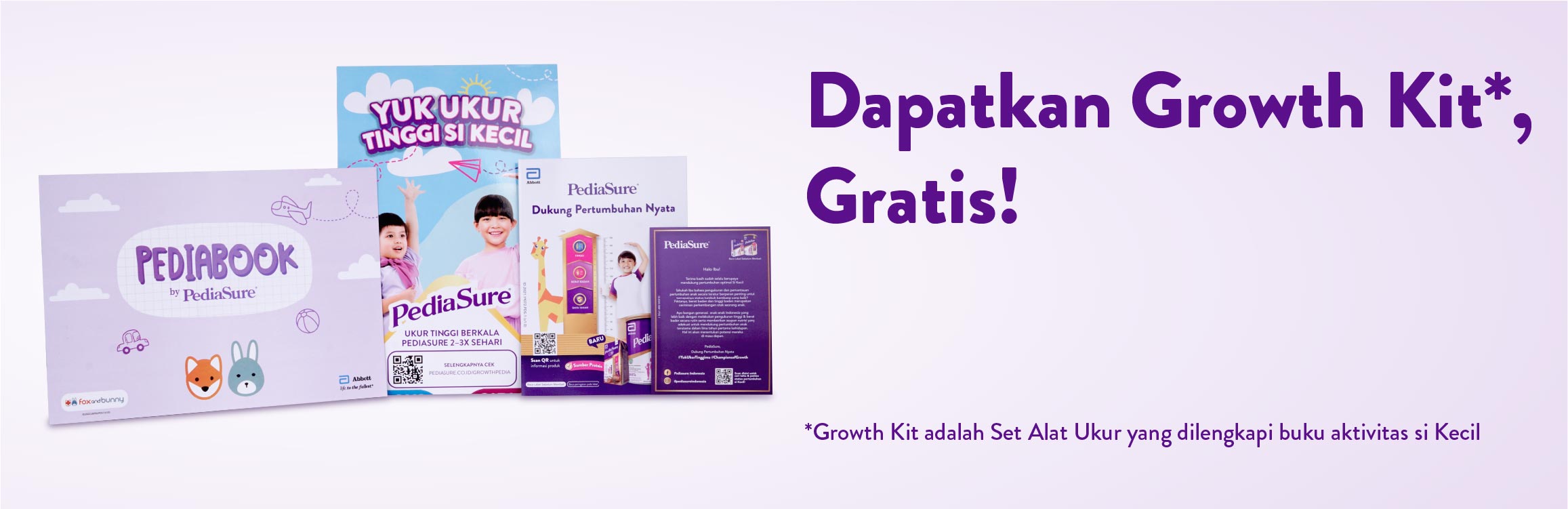 Daftar untuk dapatkan gratis alat ukur tinggi badan Anak - PediaSure